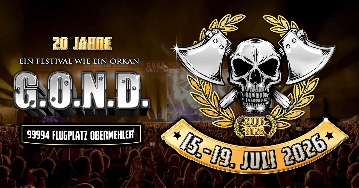 G.O.N.D. - Festivalticket, Frühanreiseticket & Tickets sichern!